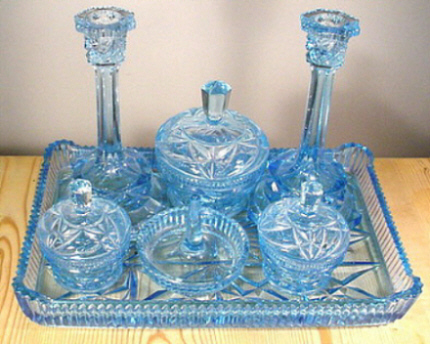 1860-1864 - Glass Trinket Sets